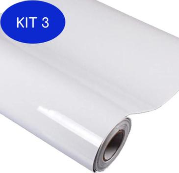 Kit 3 Adesivo Vinil Envelopamento Semi Brilhobranco 3M X - Imprimax ...
