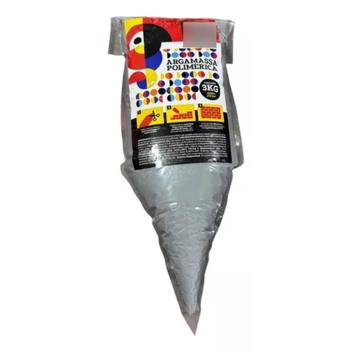 Kit 3 Argamassa Polimérica Cola Bloco 3Kg Excellente Mais Resistente ...