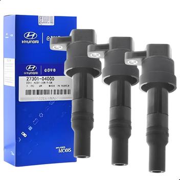 Kit 3 Bobinas Ignição 2730104000 para Motor HB20s Picanto - Yura/Kia ...