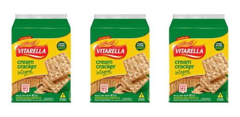 KIT 3 Bolacha Biscoito INTEGRAL VITARELLA - Escolha Mais Saudável 350g ...