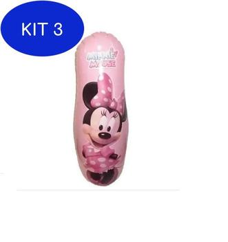 Kit 3 Boneca Inflável Minnie Mouse 95Cm Infantil - Disney - Bonecas ...