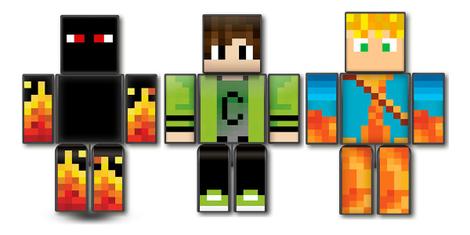 Kit 3 Bonecos do Jogo Minecraft Athos Lopers Cadres Grande - Algazarra ...