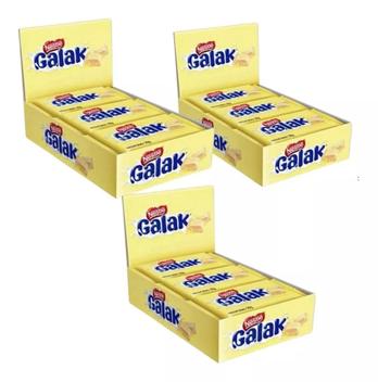 Kit 3 Caixas De Chocolate Galak 25g C/22 Unidades - Nestlé - Chocolate ...