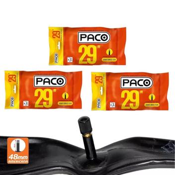 Kit 3 camara de ar paco 29x1.95/2.125 valvula americana 48mm - Câmara ...