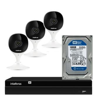 Kit 3 Câmeras IMX Full Hd Wi-fi Com Hd 160gb E Nvd 1304 - Intelbras ...