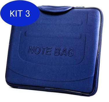 Kit 3 Capa Case Pasta Para Notebook De 14 14.1 Polegadas Azul-Blue - Taber - Capas e Cases para ...