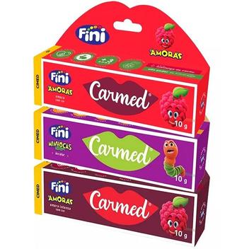 Kit 3 Carmed Fini: Minhocas + Amora + Amora Intensa - Cimed - Balas ...