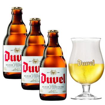 Kit 3 Cerveja Belga Duvel Strong Golden Ale 330ml + Copo - Bebidas ...