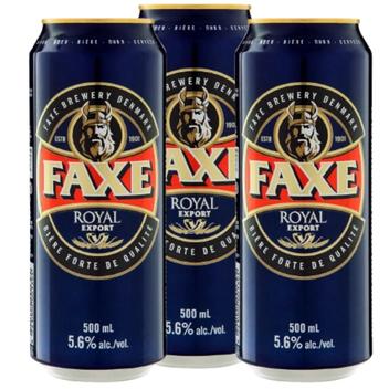 Kit 3 Cerveja Faxe Royal Lata 500ml - Lager Premium - Cerveja ...