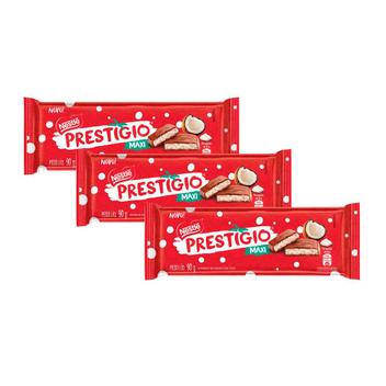 Kit 3 Chocolate Nestlé Prestígio Maxi 90g - Prestigio - Chocolate ...