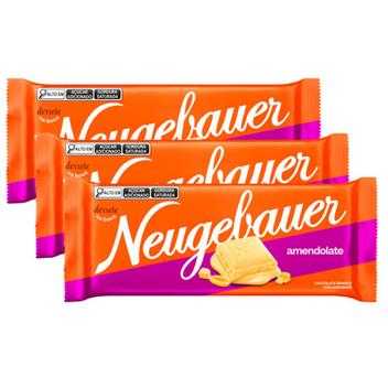Kit 3 Chocolate Neugebauer Branco Amendolate 80g - Chocolate / Barra de Chocolate - Magazine Luiza