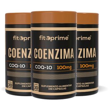 Kit 3 Coenzima Q10 30 cápsulas 100mg Fitoprime - Coenzima Q10 ...