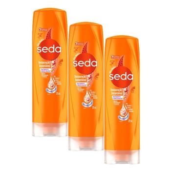 Kit 3 Condicionadores Seda Cocriações Restauração Instantânea 325ml ...