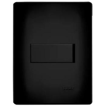 Kit 3 Conjunto Interruptor Simples 16a Black Preto Fosco ...