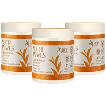 Kit 3 Creme De Pentear Apse Apice Nutri Waves Condicionante Capilar ...
