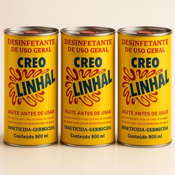 Kit 3 Creolina Desinfetante Creo Linhal 900ml - Desinfetante - Magazine ...