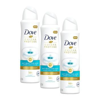 Kit 3 Desodorantes Antitranspirante Aerosol Dove Power Soft 150ml ...