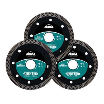 Kit 3 Discos Diamantado Turbo Rede Ø110x10mm - Audaz Ferramentas ...