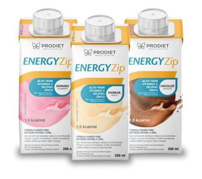 Kit 3 energyzip morango / chocolate / baunilha 200ml um de cada ...
