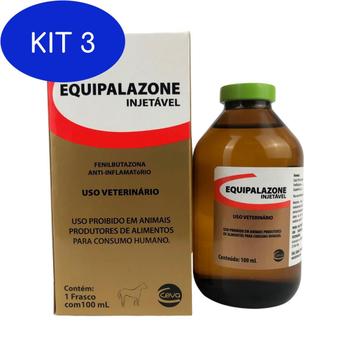 Kit 3 Equipalozone Inj Anti- Infl Frasco 100ml - Ceva - Frasco de ...