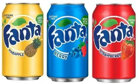Kit 3 Fanta Refrigerante Sabor Morango Abacaxi Mirtilo 355ml ...