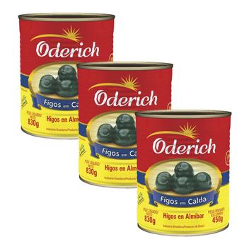 Kit 3 Figos Em Calda Oderich Lata 830g - Doces e Sobremesas - Magazine Luiza