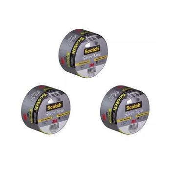 Kit 3 Fita Silver Tape 3M SCOTCH 45MM X 5M - Silver Tape - Magazine Luiza