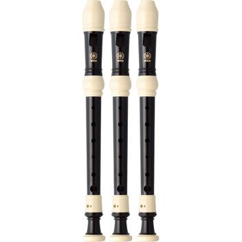 Kit 3 Flautas Doce Soprano Barroca Em C YRS-32B Yamaha - Flauta Doce ...