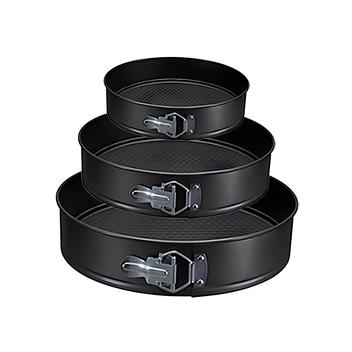 Kit 3 formas de Bolo Torta Antiaderente C/Fundo Removível Redonda ...