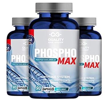 Kit 3 __Fosfoetanolamin_Unica fórmula USP 90 cps PhosphoMax - QUALITY ...