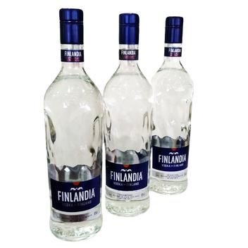 Kit 3 garrafas 1 litro vodka importada finlandia original - Bebidas ...