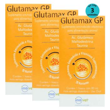 Kit 3 Glutamax GP Suplemento P/ Animais 80ml- Inovet - Vitaminas e ...