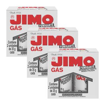 Kit 3 Jimo Gás Fumigante Dedetizador Inseticida Estojo C/2 ...