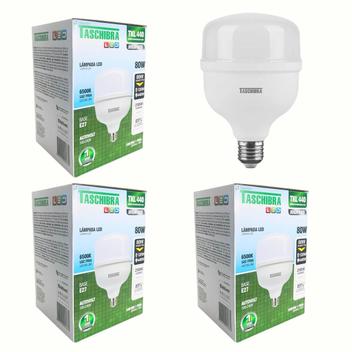 Kit 3 Lâmpada Led Tkl 440 Bulbo 80w Branco Frio 6500k Bivolt E27 Taschibra - Lâmpada de LED ...