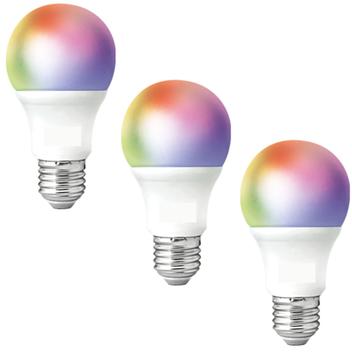 Kit 3 Lâmpadas Inteligentes Rgb Formato Pera Conexão com Alexa Google ...