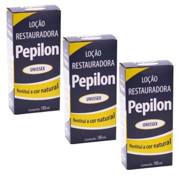Kit 3 Loção Capilar Restauradora Unissex 180Ml - Pepilon - Tonalizante ...