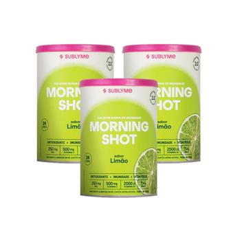 Kit 3 Matinal Morning Shot 2.0 - Sublyme Lata (150G) Limão - Produtos ...