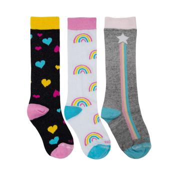 Kit 3 Meias 3/4 Infantil Cano Longo Colorida Galocha Patins - Rossini ...