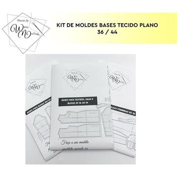 Kit 3 moldes bases tecido plano tamanho 36 ao 44 by Wania Machado ...