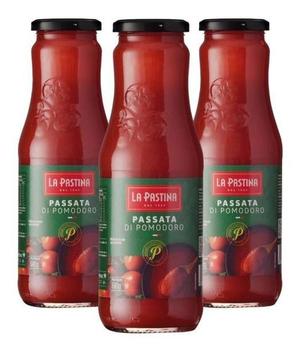 Kit 3 Molhos Italianos Passata Di Pomodoro La Pastina 680g - Molho de ...