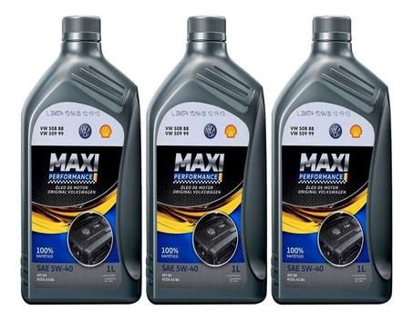 Kit 3 Óleos Shell Maxi 5w40 Volks 508/509 Sintético - Autopeças ...