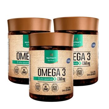 Kit 3 Ômega 3 Tg Ultra Concentrado 520mg DHA 840mg EPA Nutrify 120 Cápsulas - Nutrify Real Foods ...
