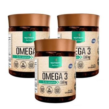 Kit 3 Ômega 3 Tg Ultra Concentrado EPA Nutrify 60 Cápsulas - Ômega 3 / Óleo de Peixe - Magazine ...