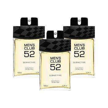 Kit 3 Perfume Men's Club 52 Seductive Eau De Toilette Masculino Colonia ...