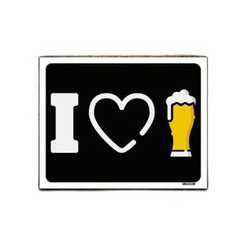 Kit 3 Placas Decorativa - I Love Beer Eu Amo Cerveja - Sinalizo - Placa ...