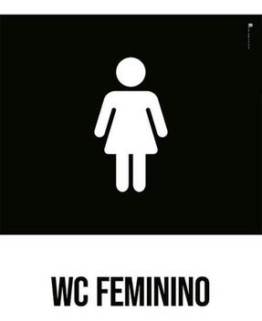 Kit 3 Placas Desenho - Wc Feminino - Sinalizo - Placa de Sinalização de ...