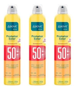 Kit 3 Protetor Filtro Solar Spray Fator 50 Fps Above 350ml - NoBrand ...