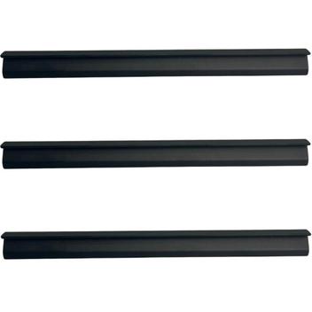 Kit 3 Puxadores Preto 20cm para Móveis Libero Nuevo Cava Invertida Facetato Torralba Armários ...