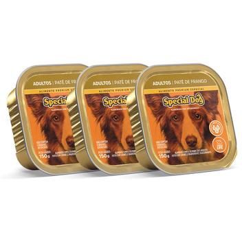 Kit 3 Rações Special Dog Patê Cães Adultos Frango 150g - Ração Seca ...