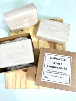 Kit 3 Sabonete Vegetal 2 em 1 Corpo e Barba Hidratante 110g - Likare ...
